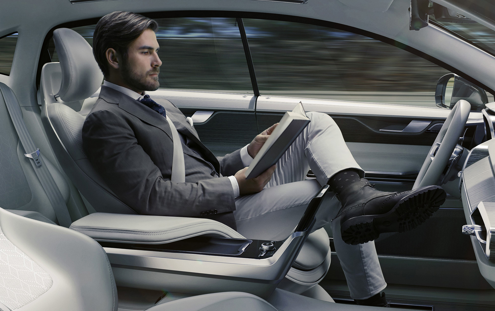 Volvo’s self-driving car lets you watch TV behind the wheel | Luxury ...